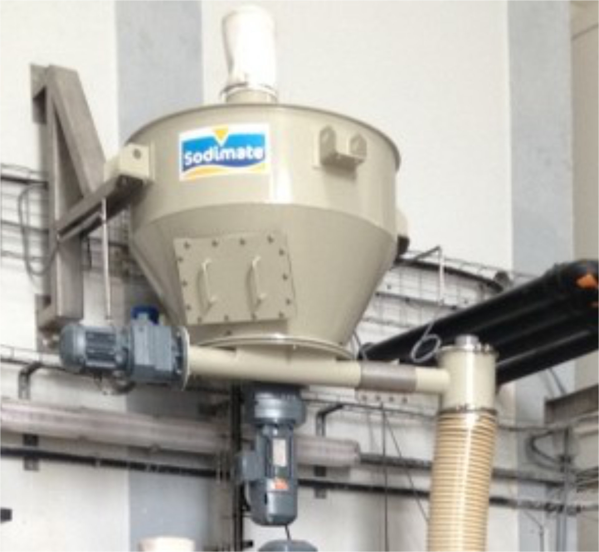 Dosiergerät für Sackeinschüttung, Puffer- oder Wägebehälter